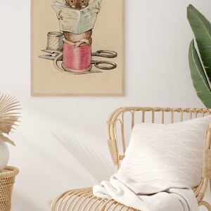 Printable Little Mouse Sitting on a Spool of Thread - the Taylor Mouse ...