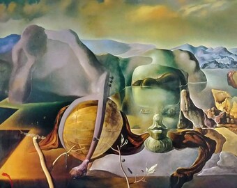 Original Vintage Print 1985 by Salvador Dali. the Endless Enigma 1938 ...