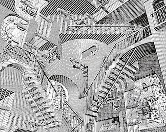 Relativity M.c. Escher - Etsy