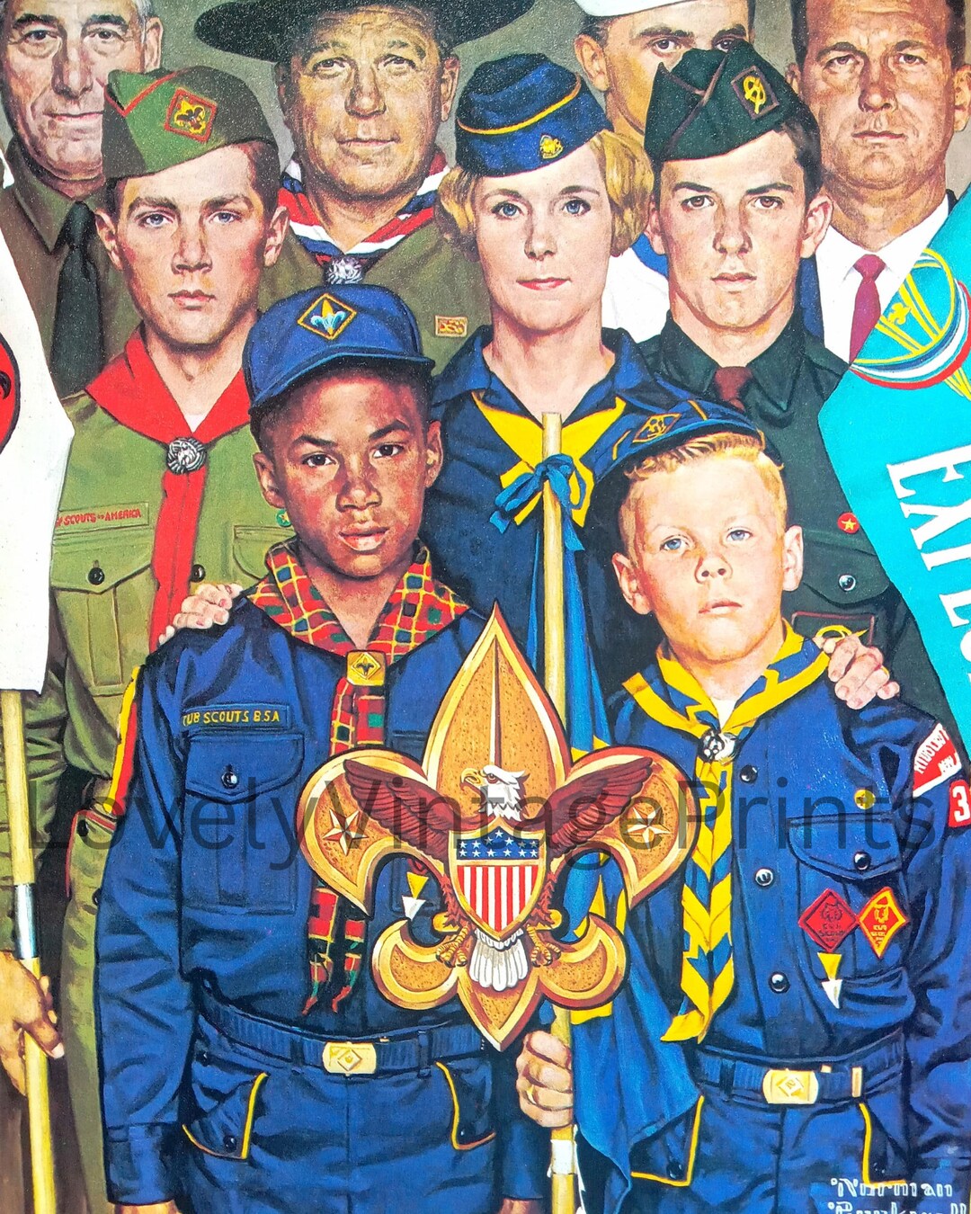 Art imprimable des scouts Impression de Boy Scouts de Norman Rockwell ...