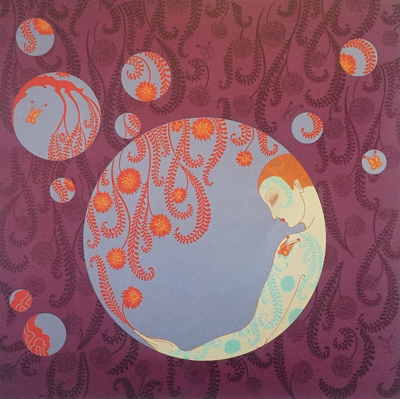 Erte SPRING SHADOWS Book Page Art Print Art Deco Fantastic - Etsy