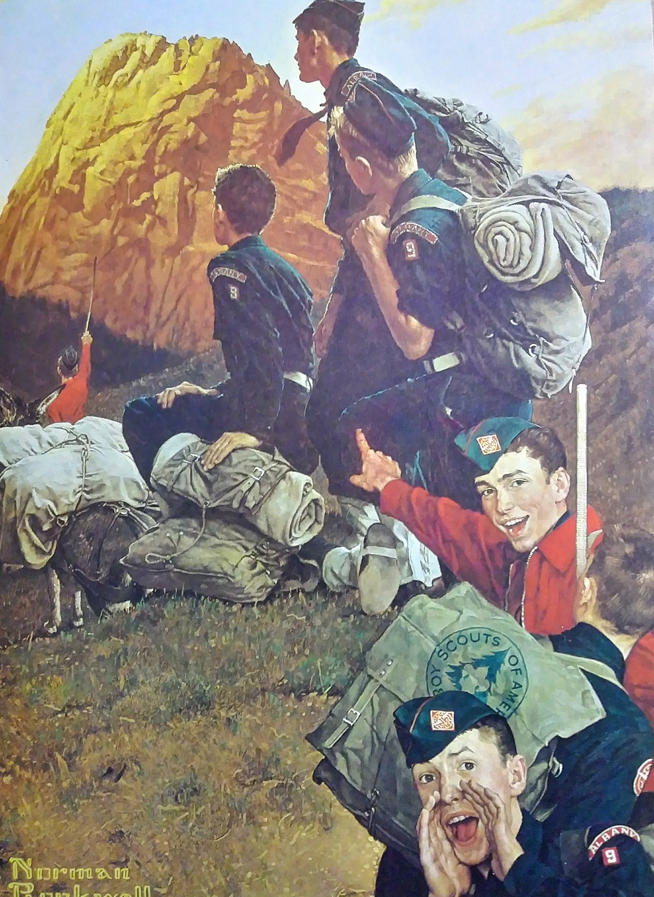 Norman Rockwell Boy Scouts Print 11.5 X 8.5 Scouting, Americana ...