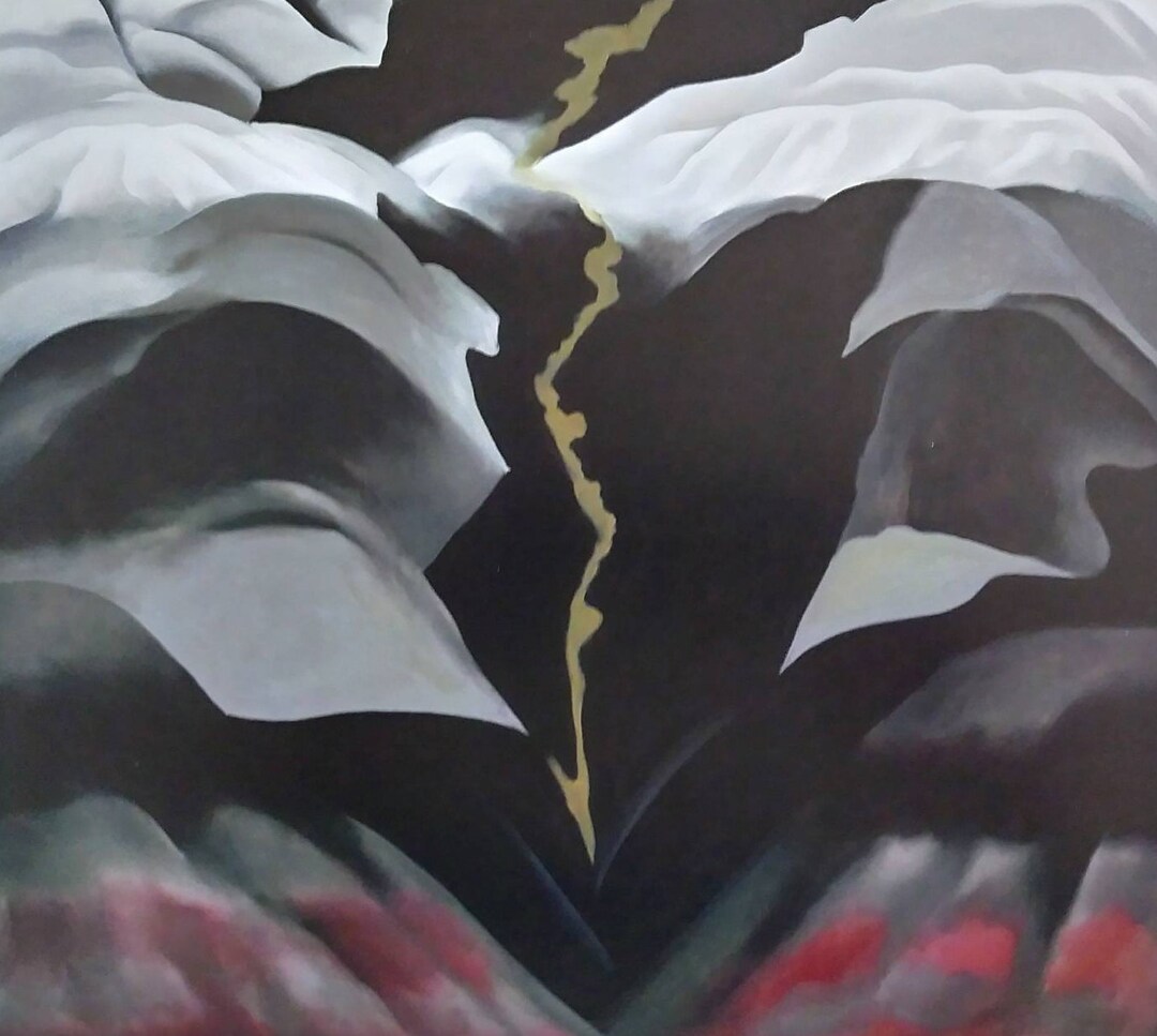 Large Georgia O'keeffe Black Place III Fine Art Print - Etsy