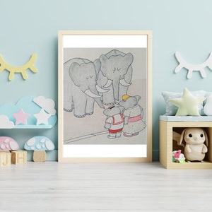 Printable Babar the Elephant Art - Arthur and Celeste Being Scolded by ...