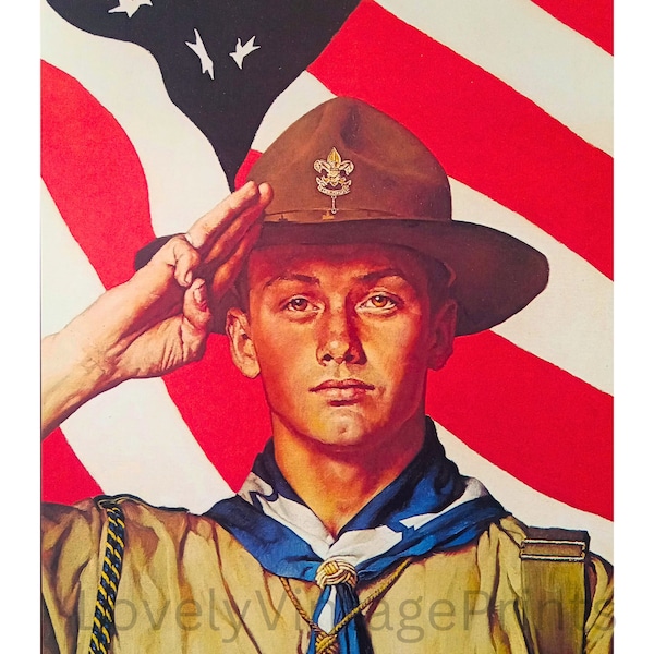 Boy Scouts Norman Rockwell - Etsy