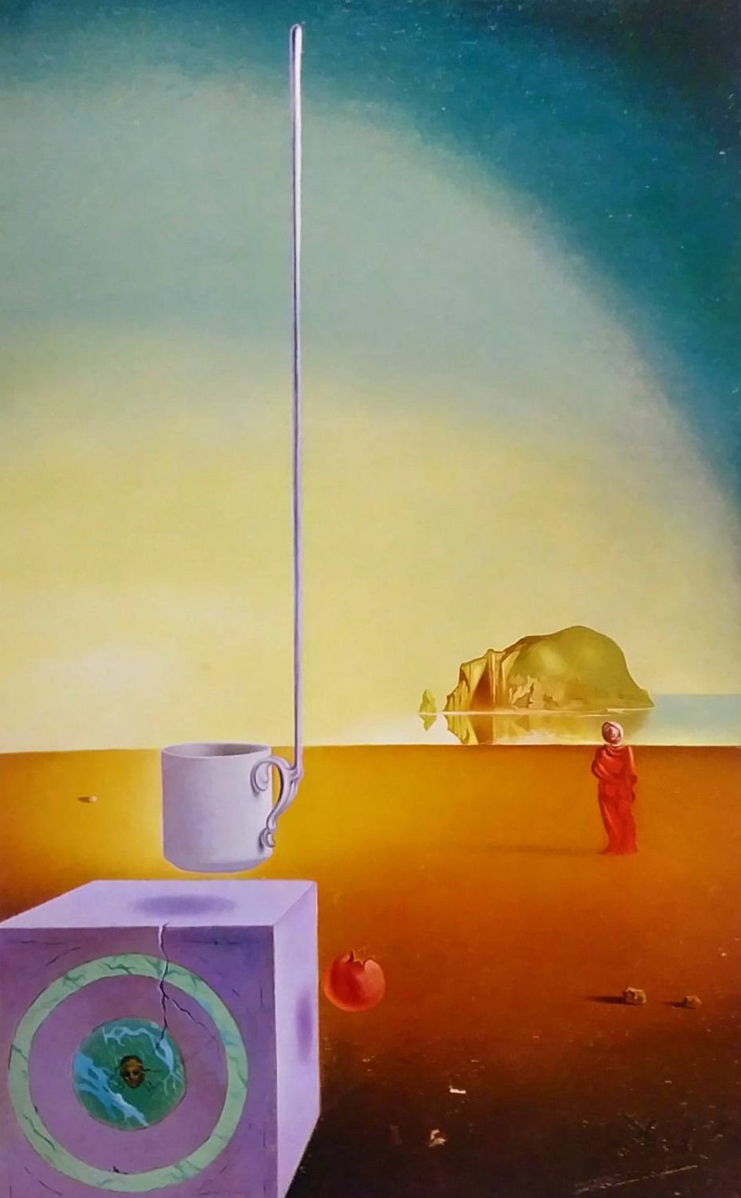 Salvador Dali Wall Art Giant Flying Demi-tasse With Incomprehensible ...