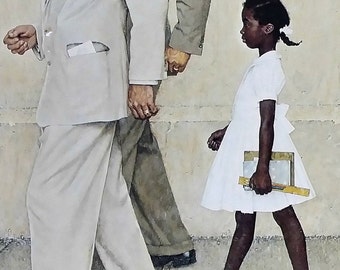 LARGE Norman Rockwell Print the Problem We All Live With 11.75 X 15 ...