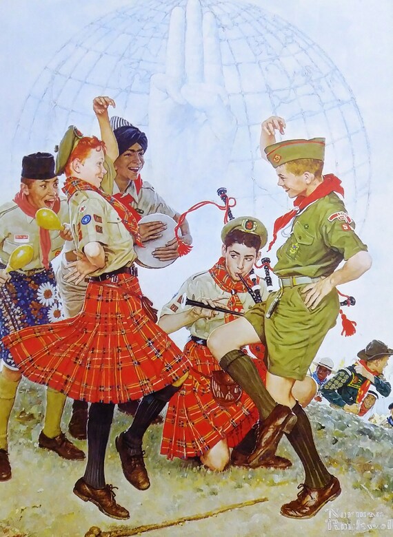 Norman Rockwell Boy Scouts Print 11.5 X 8.5 - Etsy