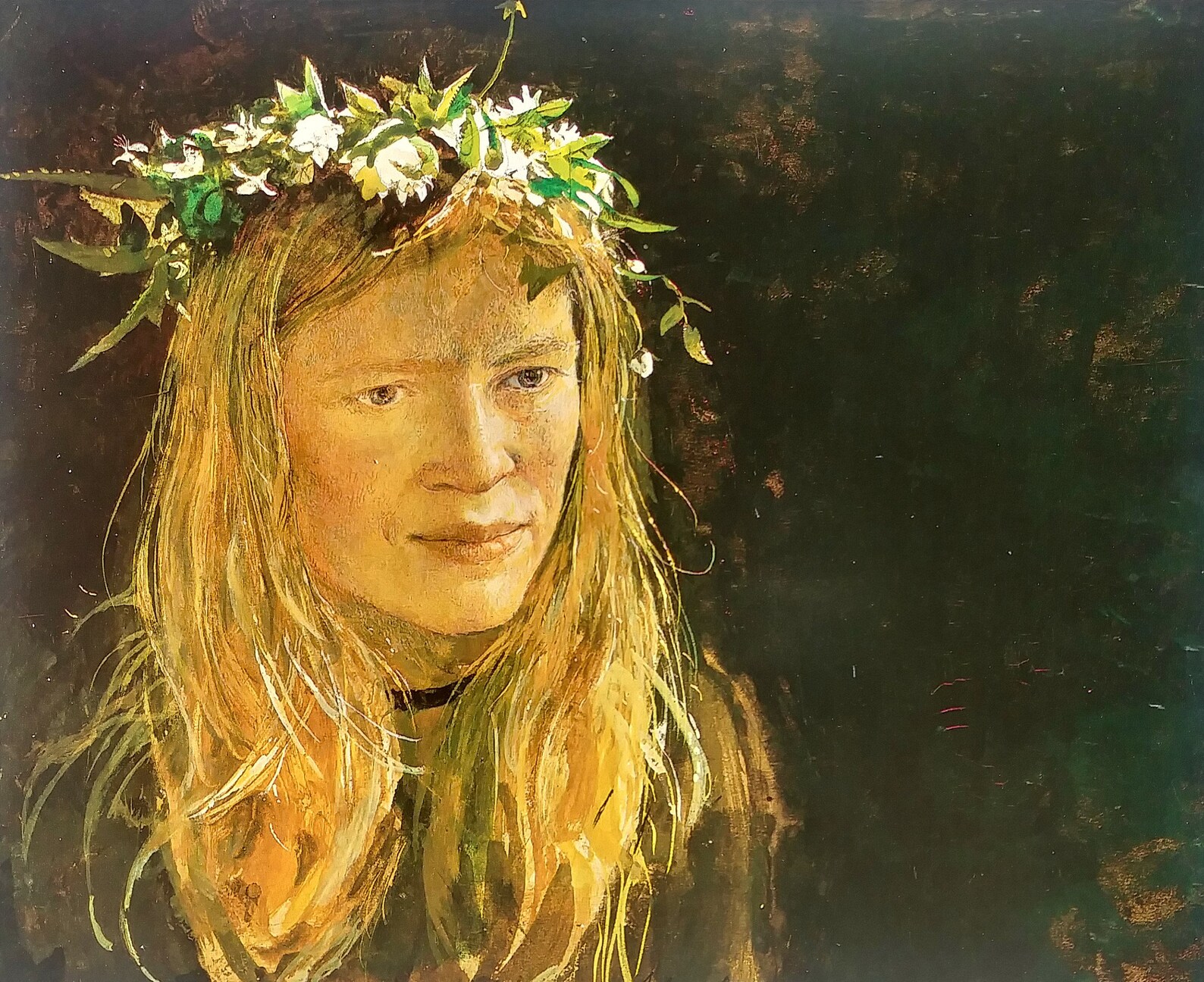 Andrew Wyeth Fine Art Print HELGA crown of Flowers american Art ...