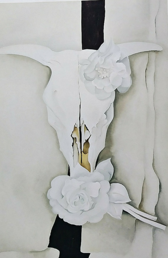 Georgia O'Keeffe Fine Art Print Cow's Skull with | Etsy