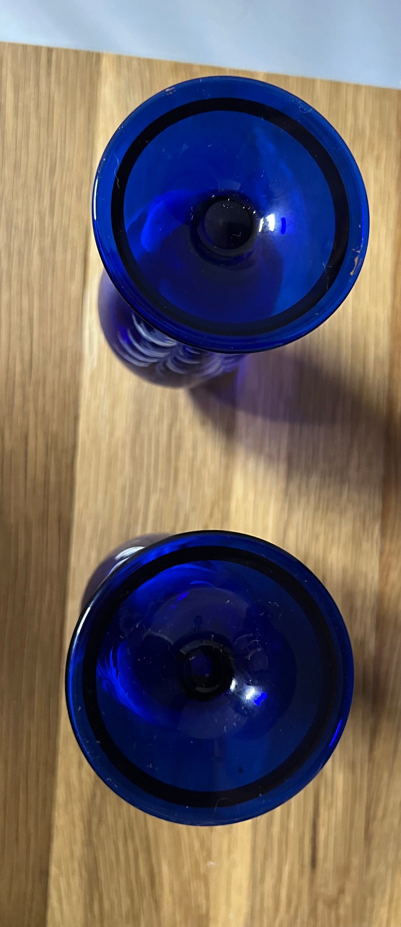 Two Mary Gregory Cobalt Blue Perfume Bottles Etsy