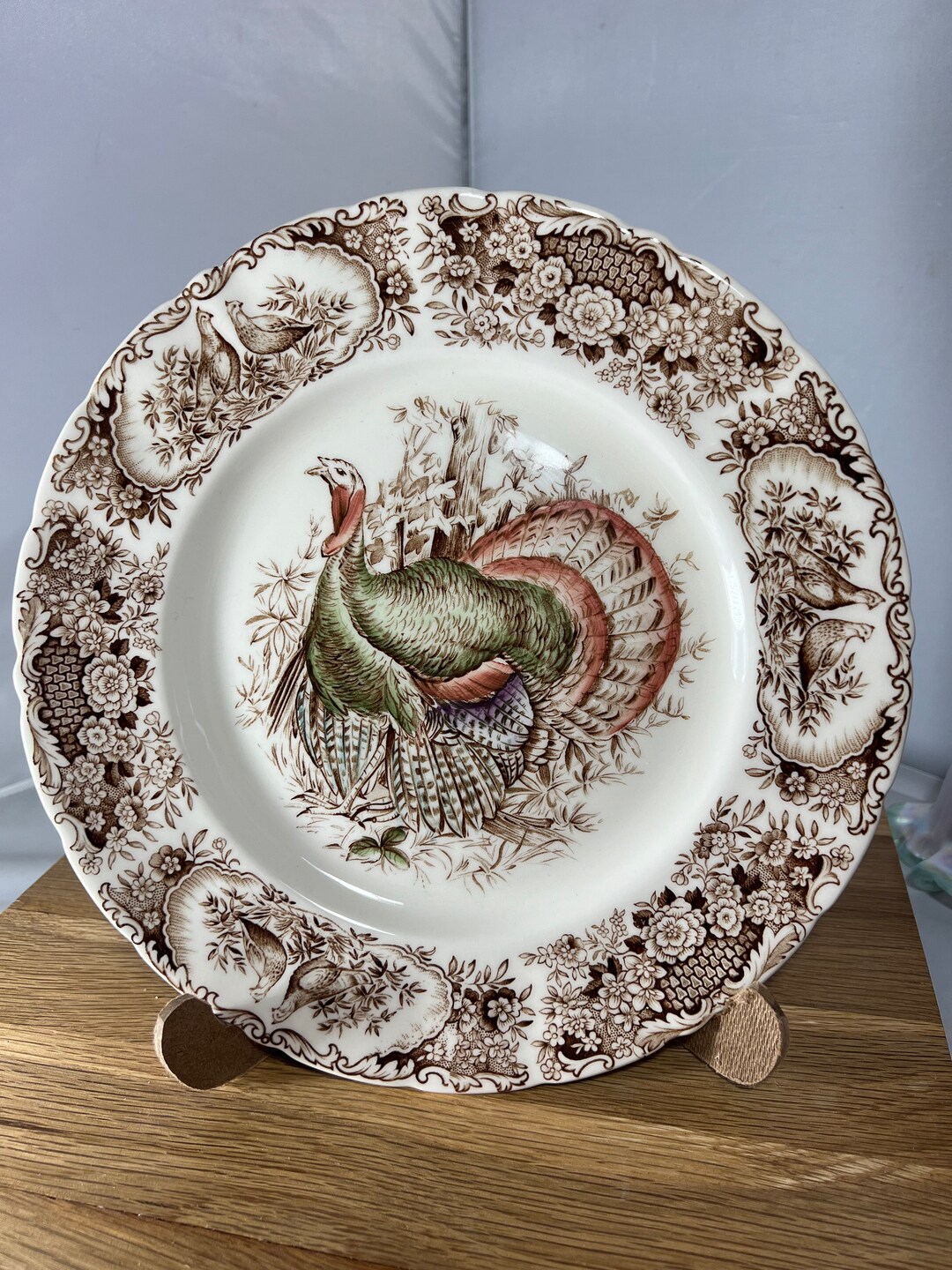 Johnson Brothers Wild Turkey Native American Dinner Plate - Etsy