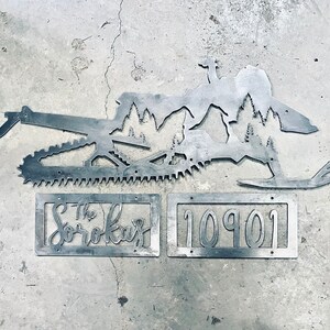 Metal Snowmobile Sign - Etsy Canada