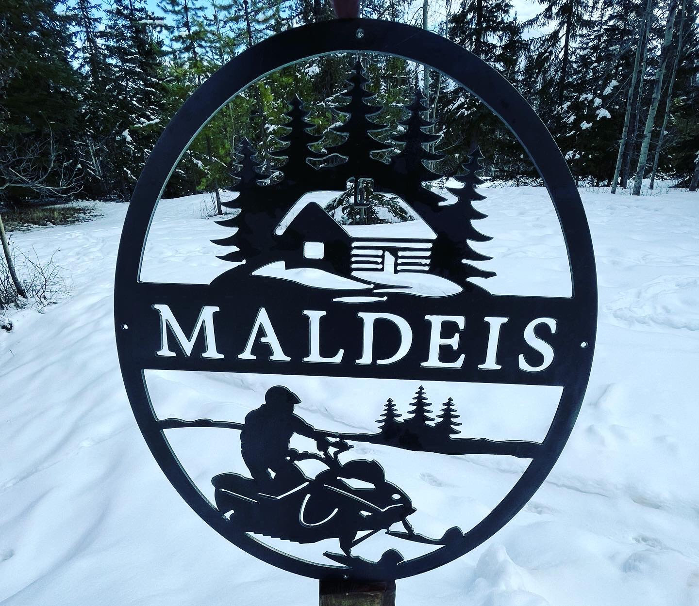 Metal Snowmobile Sign - Etsy Canada