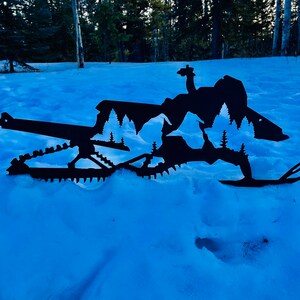 Metal Snowmobile Sign - Etsy Canada
