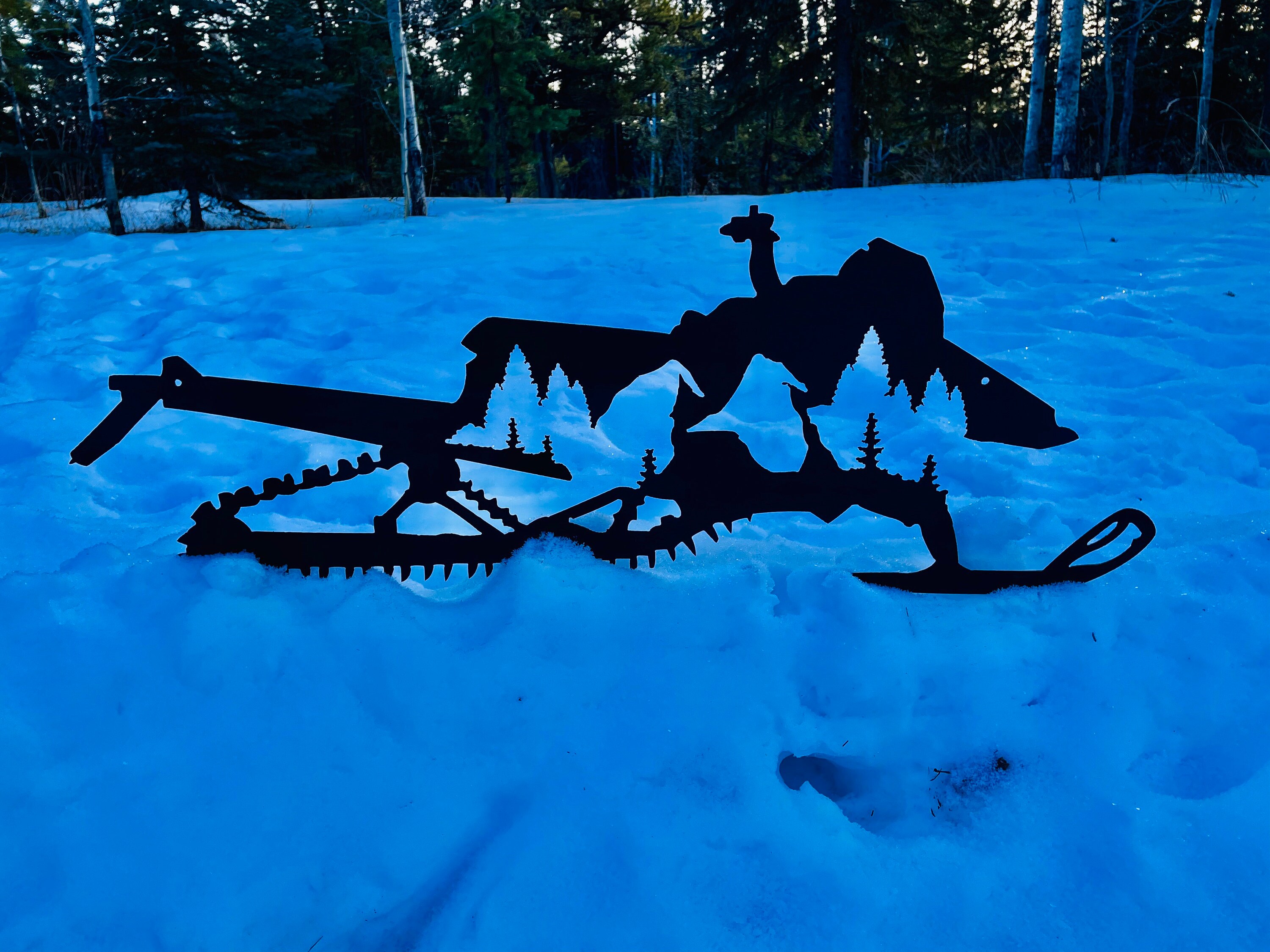 Metal Snowmobile Sign - Etsy Canada