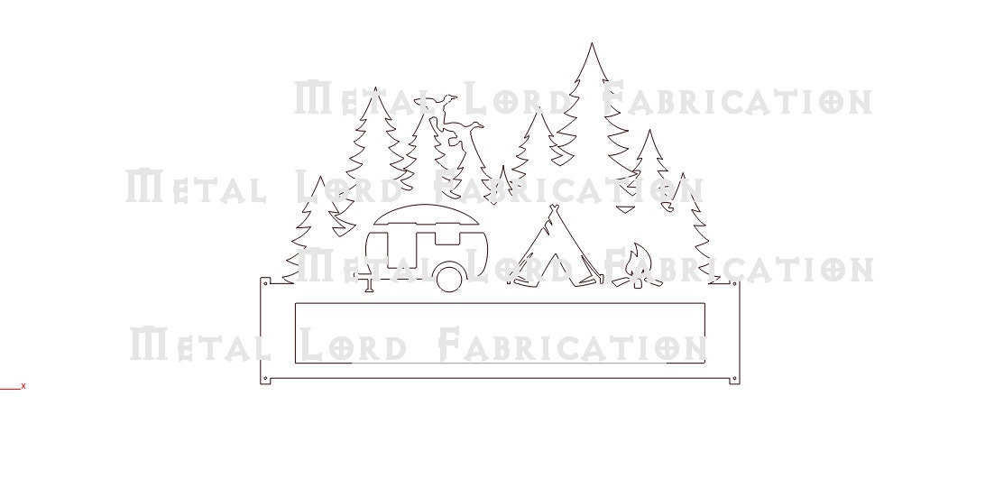 Camping Sign DXF for CNC - Etsy