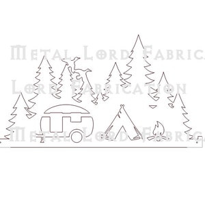 Camping Sign DXF for CNC - Etsy