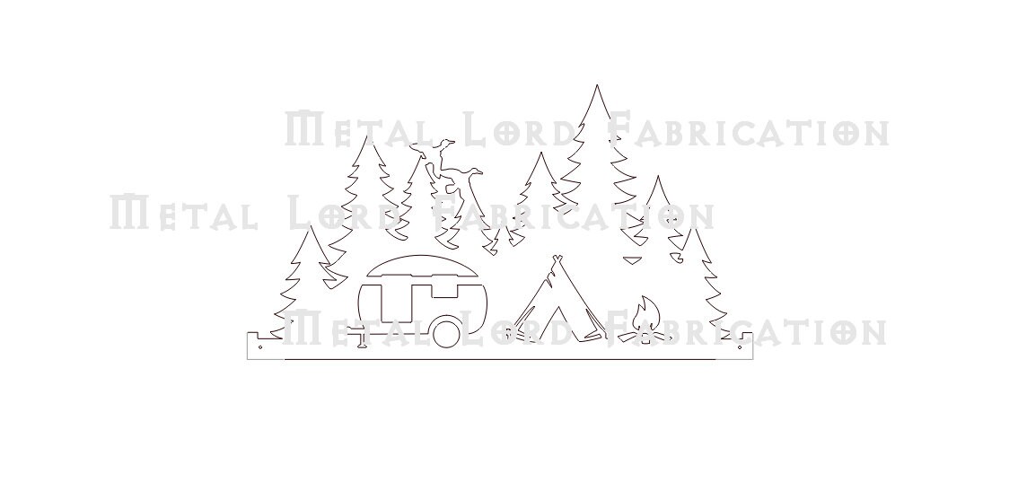 Camping Sign DXF for CNC - Etsy