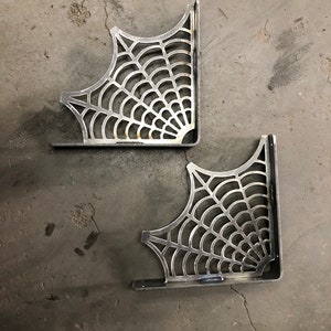 Steel Spider Web Shelf Bracket 12" - Etsy