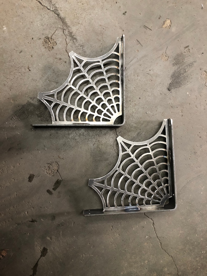 Steel Spider Web Shelf Bracket 12 | Etsy