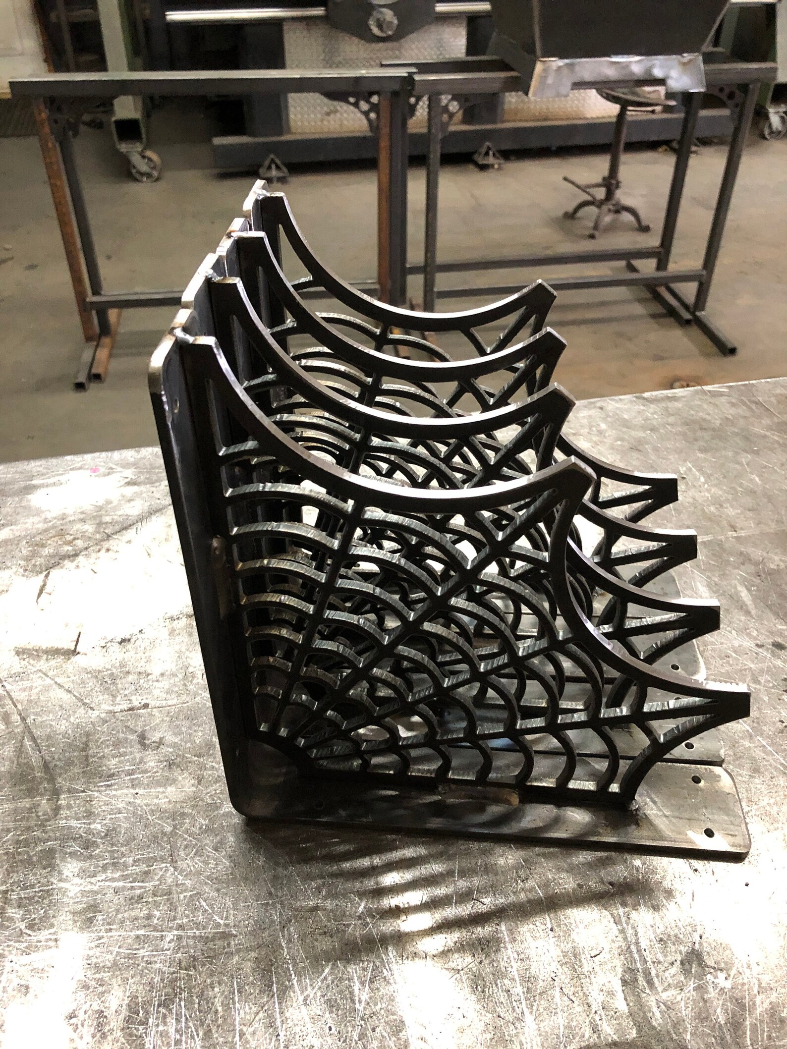 Steel Spider Web Shelf Bracket 12" - Etsy