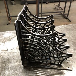 Steel Spider Web Shelf Bracket 12" - Etsy