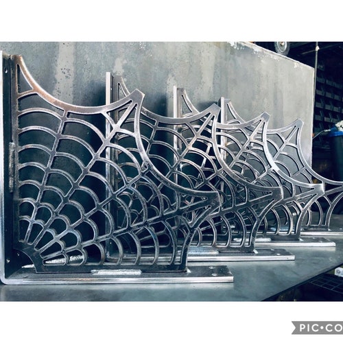 Steel Spider Web Shelf Bracket 12 - Etsy