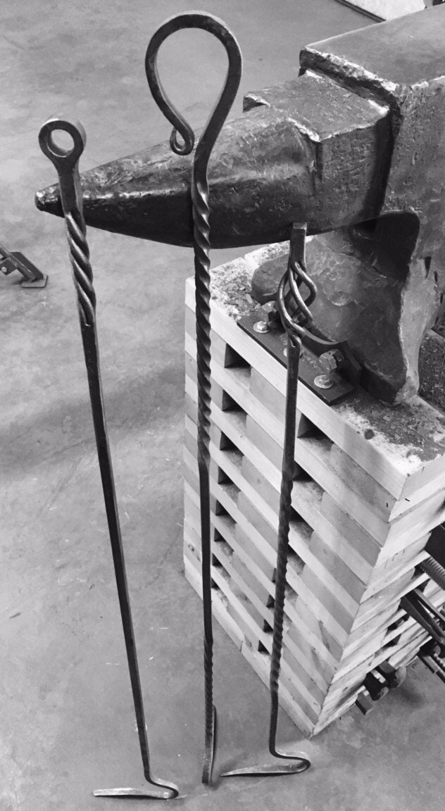 Forged Fire Rake - Etsy