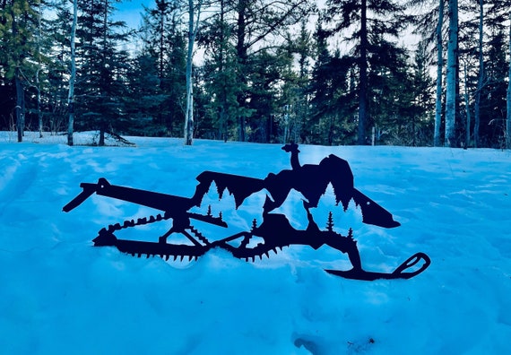 Metal Snowmobile Sign - Etsy Canada