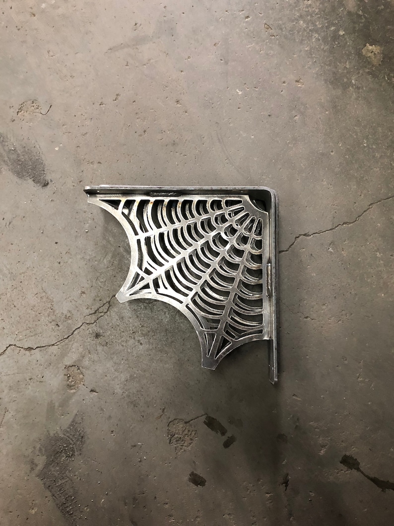Steel Spider Web Shelf Bracket 12" - Etsy