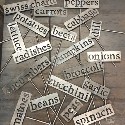 Gift for Gardener Metal Garden Sign With Stakes | Etsy