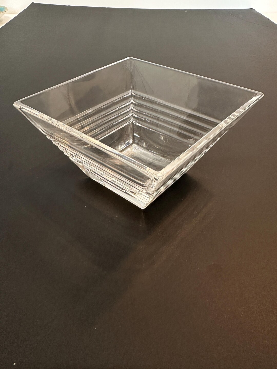 Tiffany & Co Crystal Signed Square Shape Bowl - Etsy