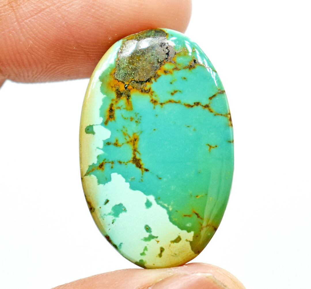 Genuine Turquoise Gemstone, 25.50 Cts, Excellent Turquoise Cab Stone ...