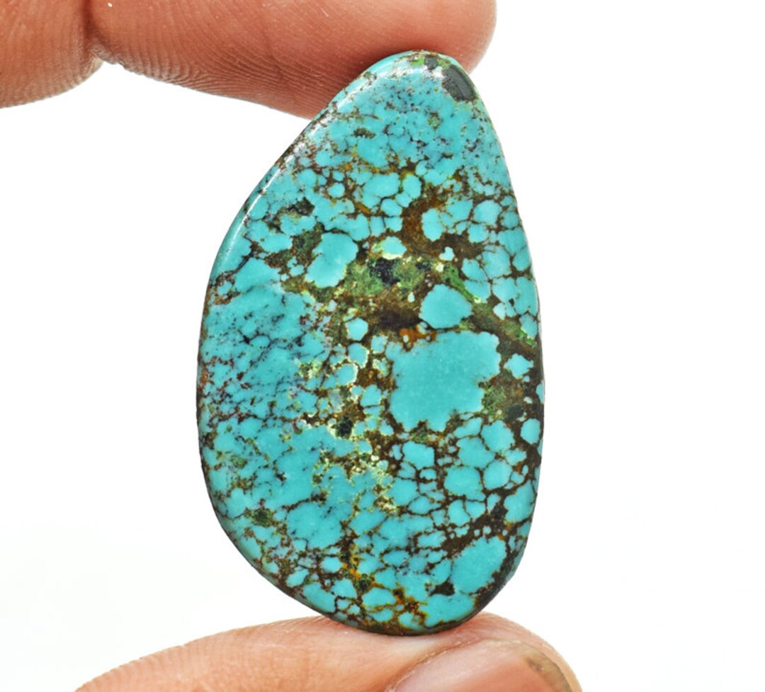 Natural Spider TIBETAN TURQUOISE Gemstone, Beautiful Turquoise Stone ...