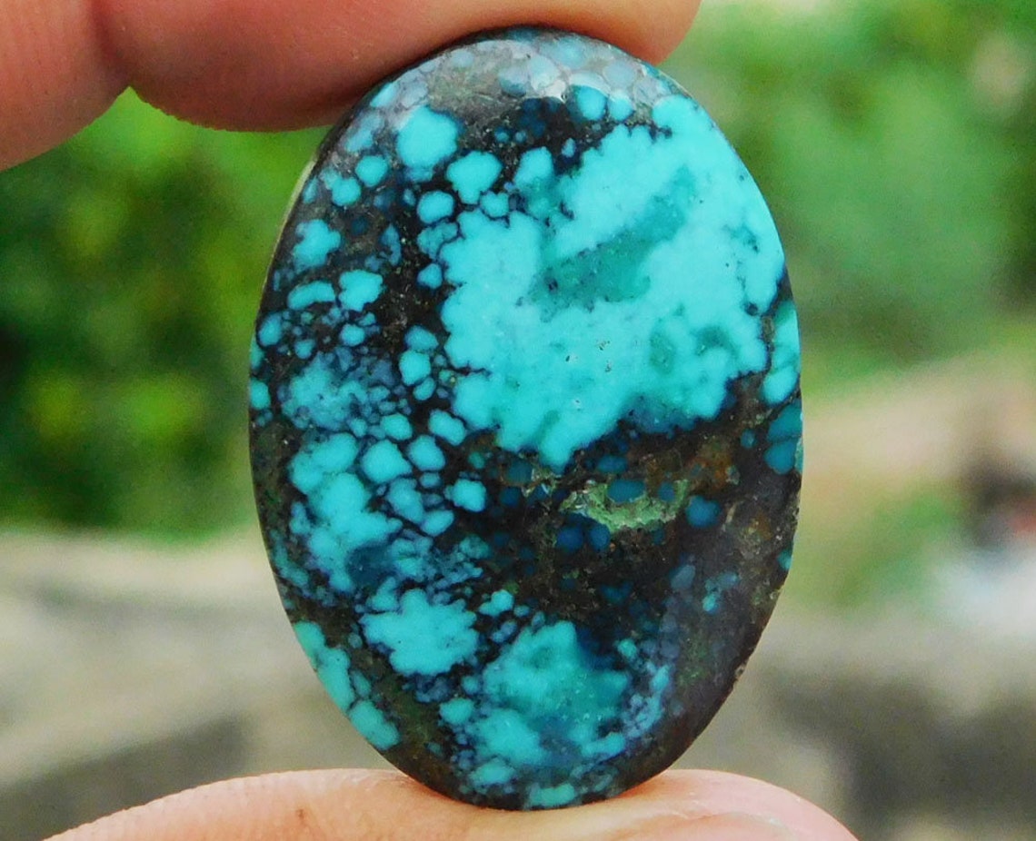 Amazing TIBETAN TURQUOISE Gemstone Genuine Turquoise Gems 36 | Etsy