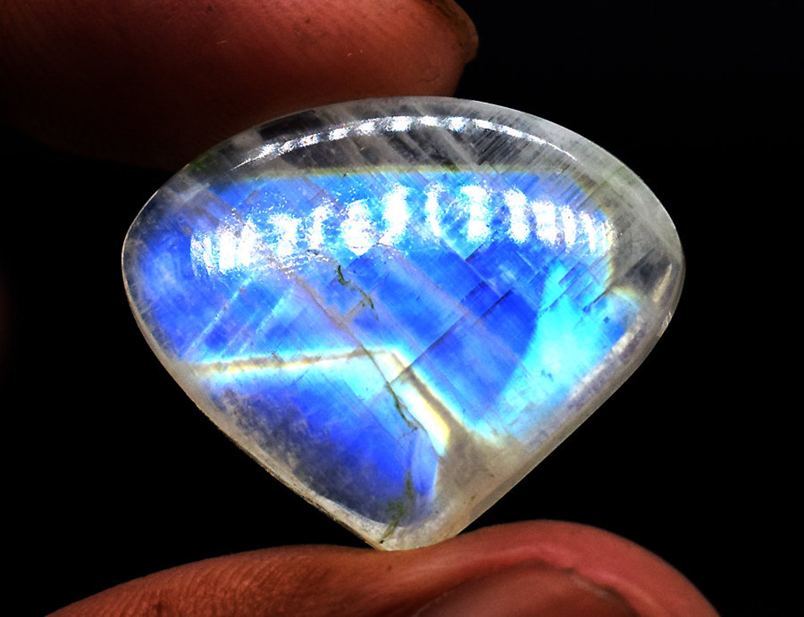 Best Quality Blue Fire RAINBOW MOONSTONE Gemstone Real - Etsy