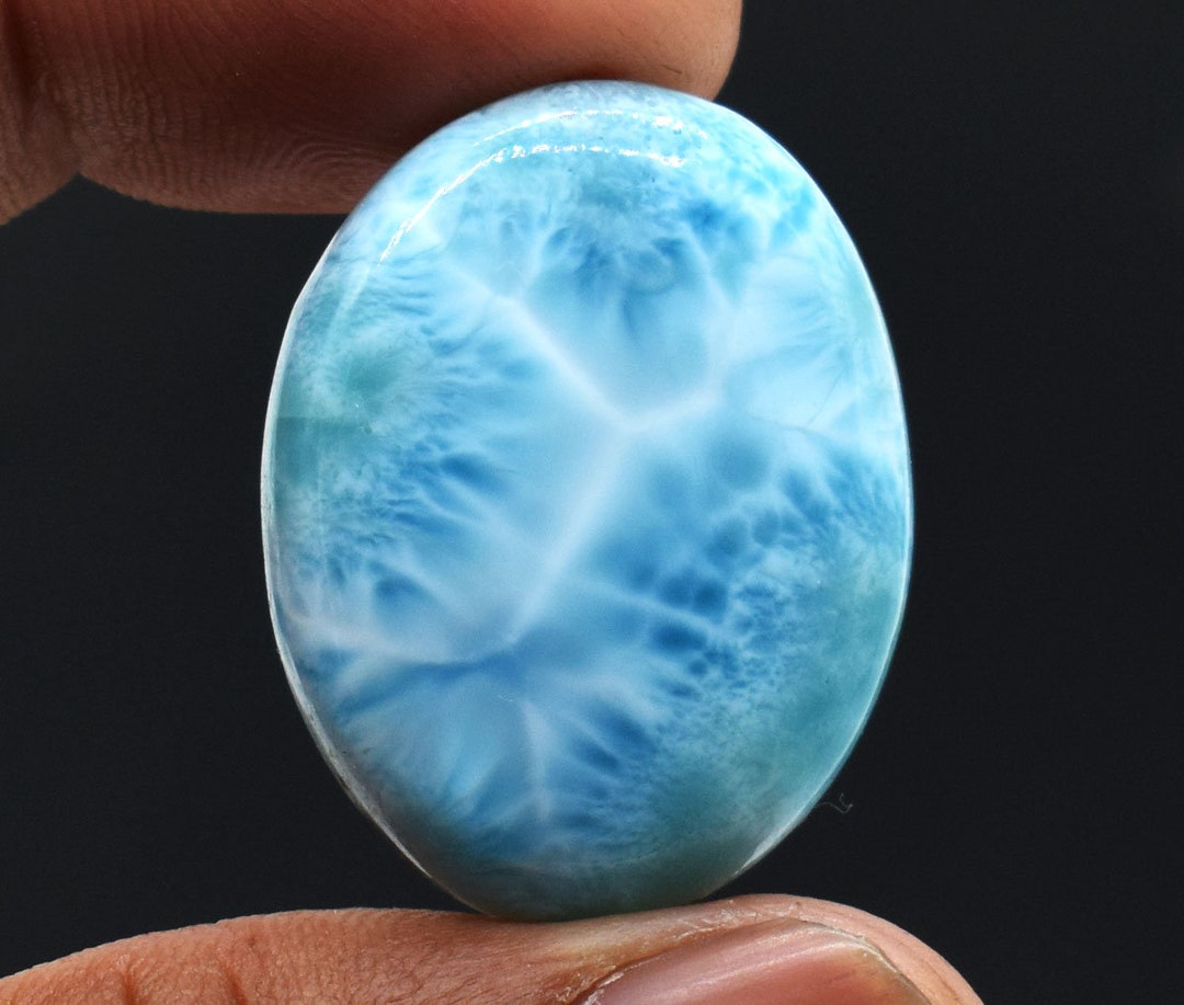 Natural Larimar Gemstone, Genuine Larimar Stone, Larimar Cabochon ...