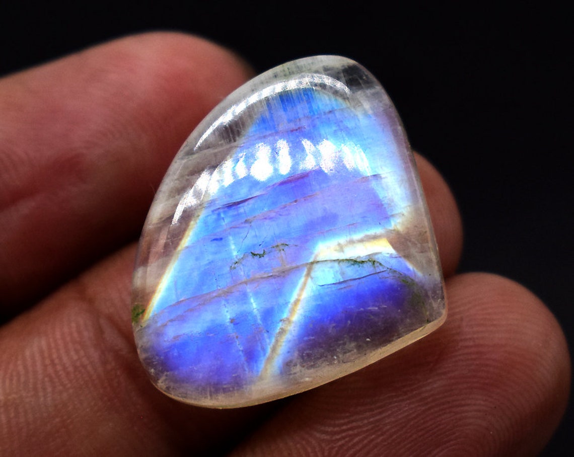 Best Quality Blue Fire RAINBOW MOONSTONE Gemstone Real - Etsy