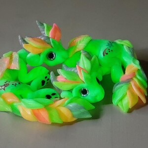 Polymer Clay Dragon Photoluminous Forest Dragon - Etsy