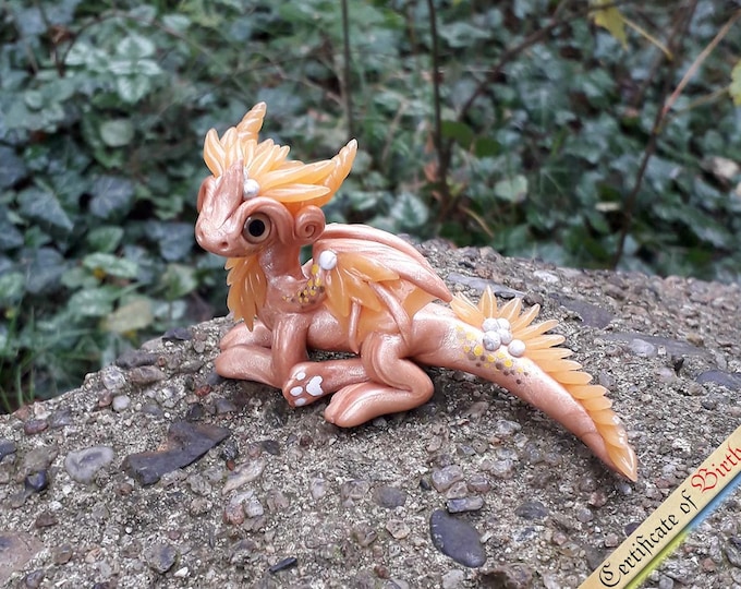 Polymer Cay Dragon Pearl Wood Dragon - Etsy