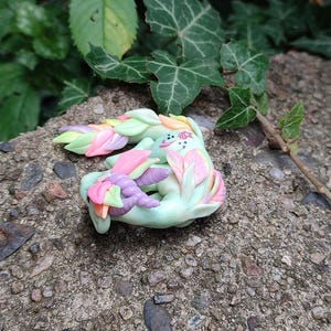 Polymer Clay Dragon Photoluminous Forest Dragon - Etsy