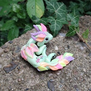Polymer Clay Dragon Photoluminous Forest Dragon - Etsy