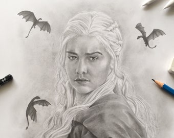 Khaleesi Drawing - Etsy