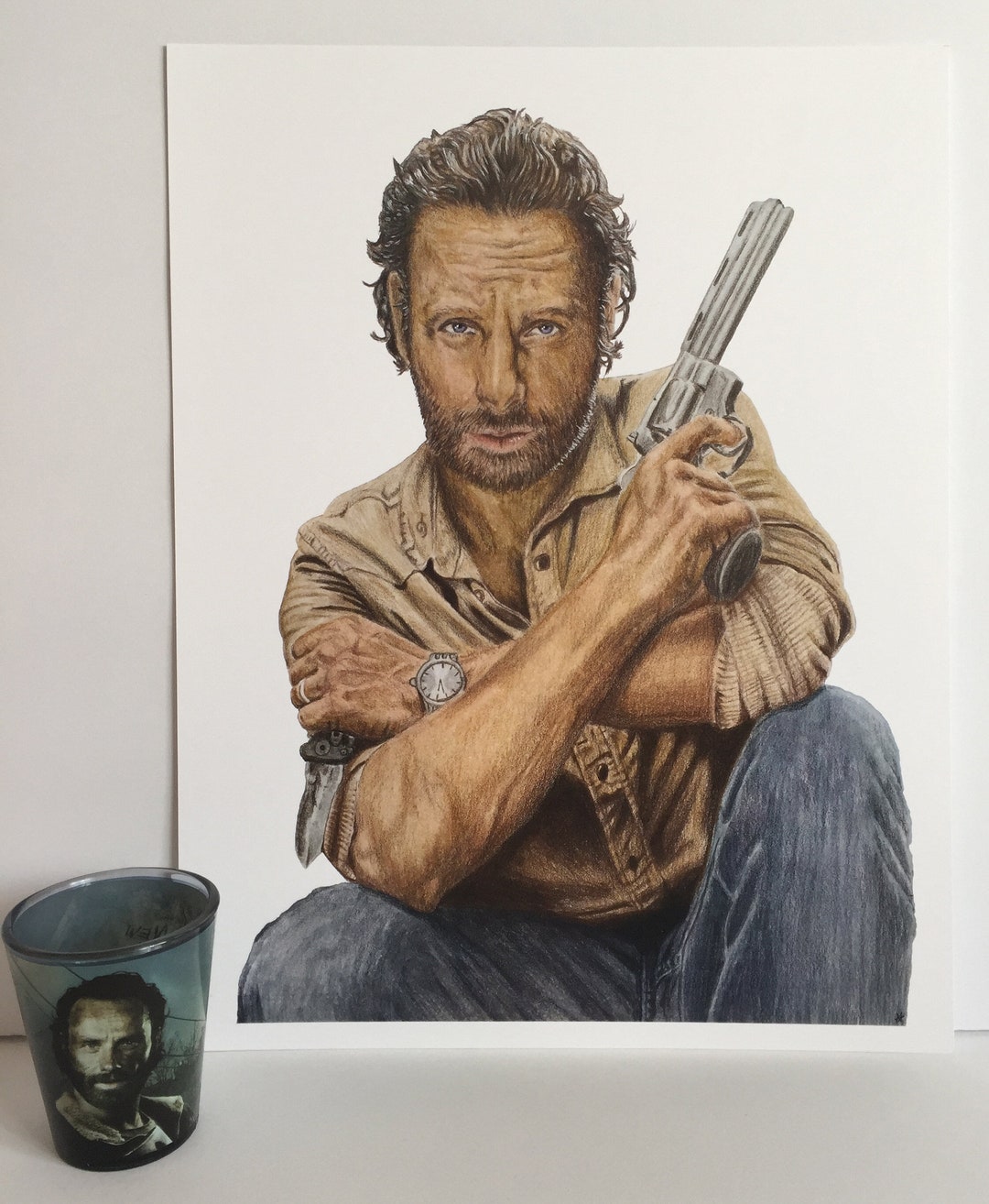 TWD Rick Print 8.5x11 the Walking Dead - Etsy