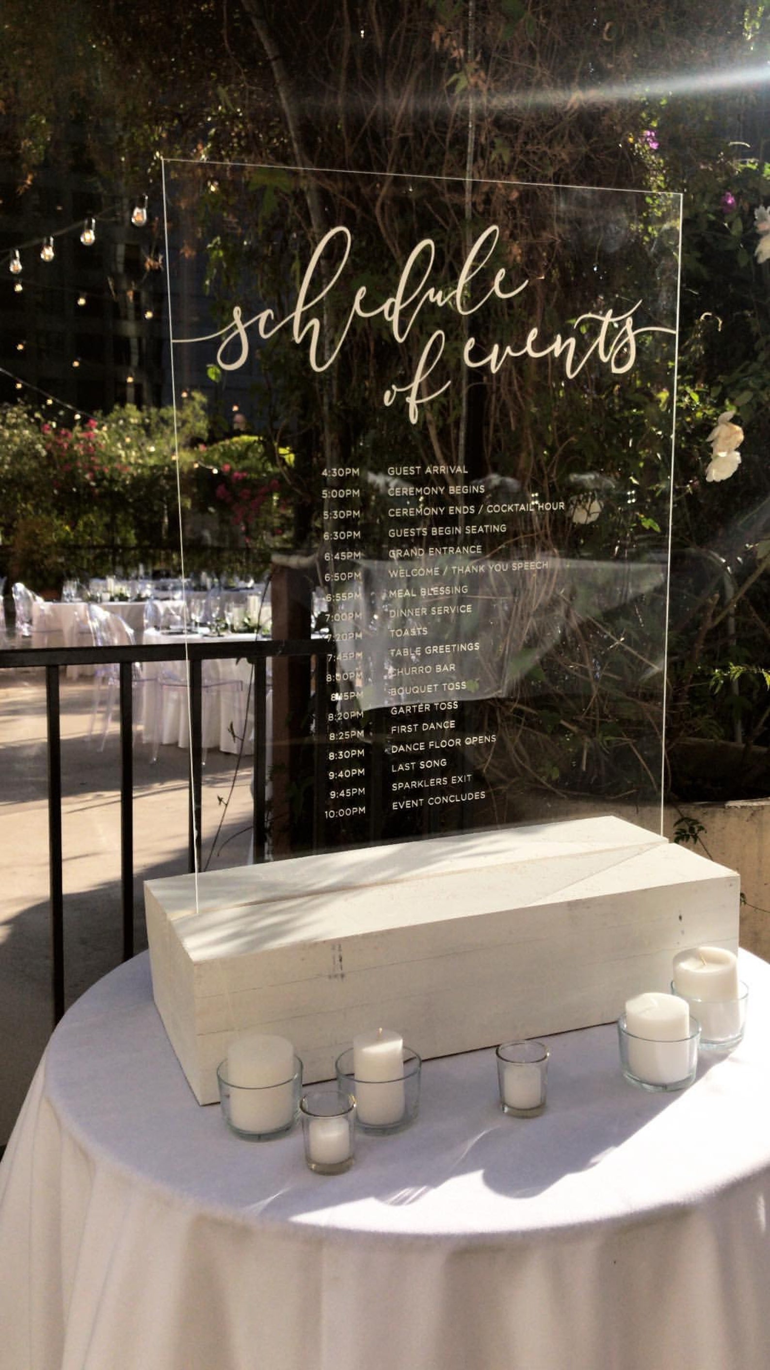 Laser Etched Acrylic Seating Chart,clear Seating Chart,party Decor ...