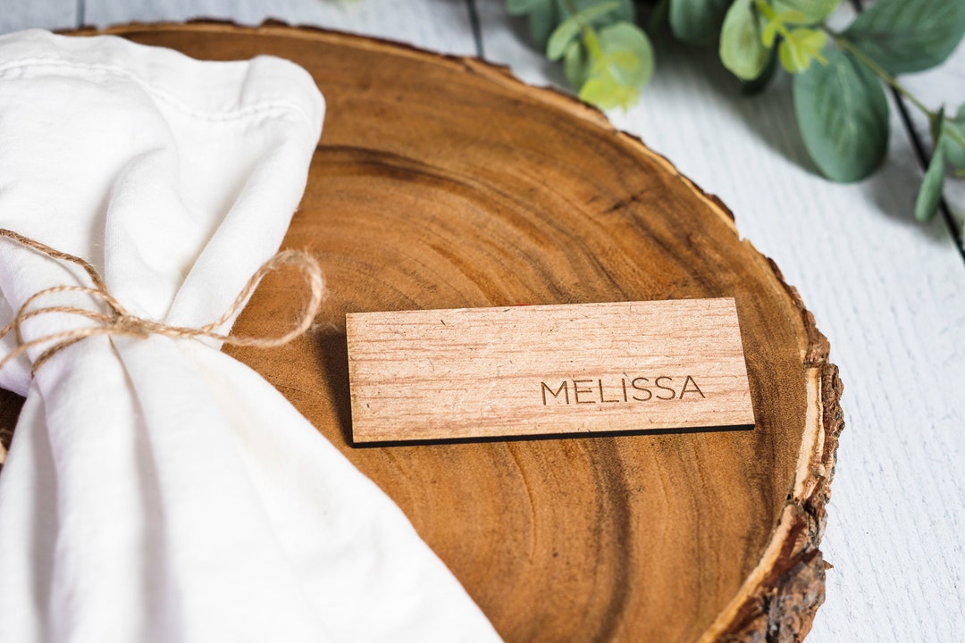 Personalized Wooden Place Cards | Name Plates for Wedding | Name Plates ...