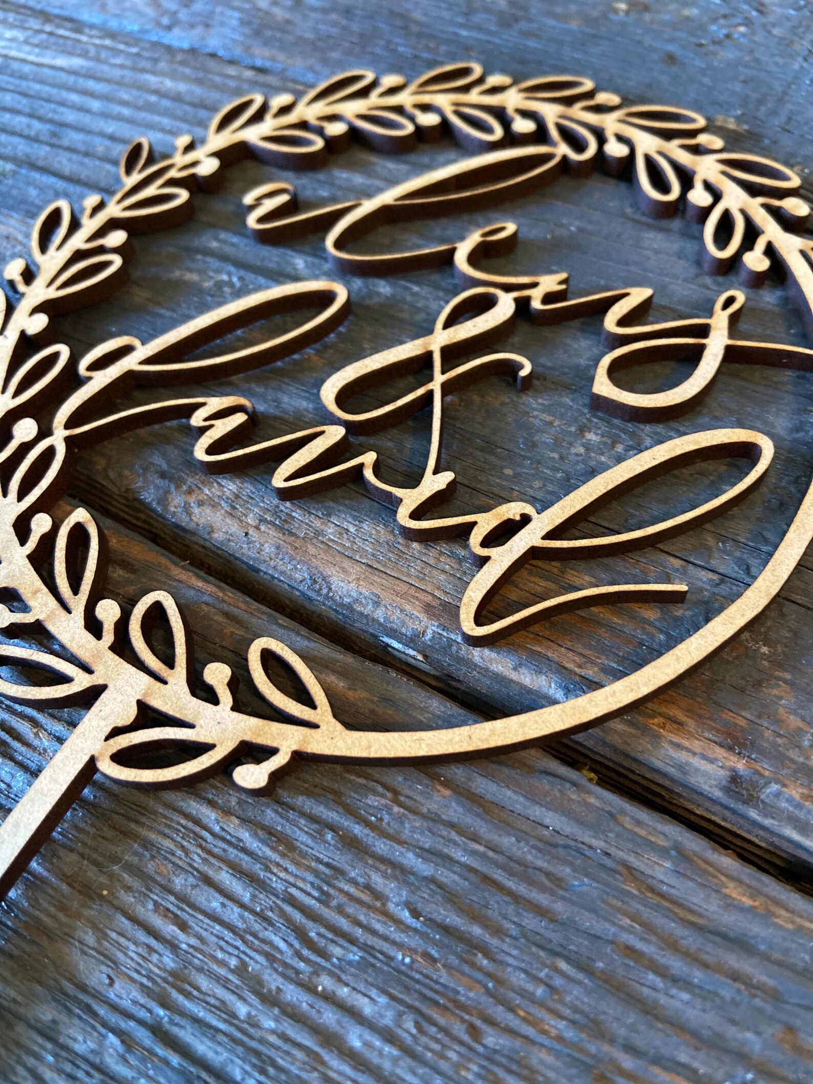 Wood Cake Toppers | Mr Mrs Cake Topper |rustic Cake Toppers for Wedding ...
