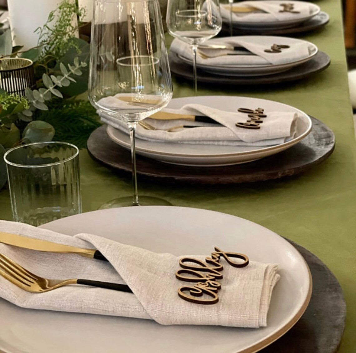 Personalized Wooden Place Cards Name Plates for Wedding - Etsy