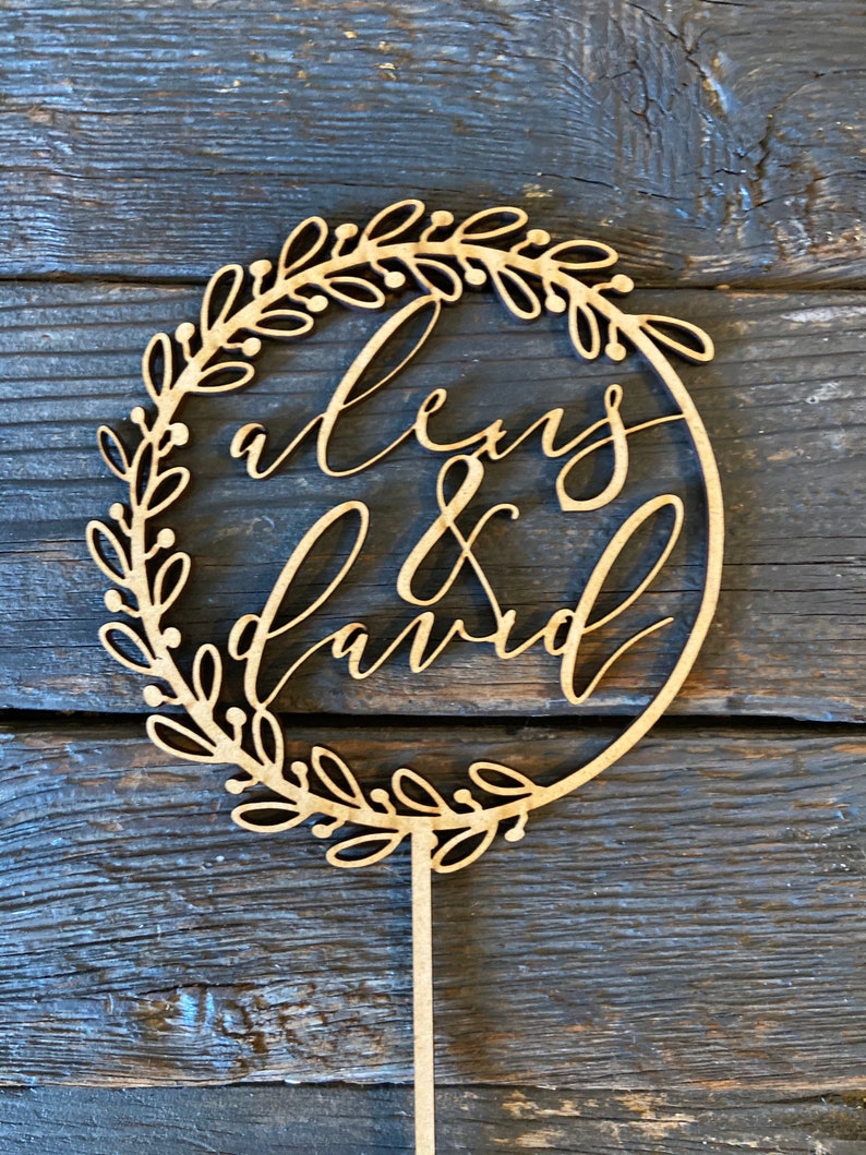 Wood Cake Toppers | Mr Mrs Cake Topper |rustic Cake Toppers for Wedding ...
